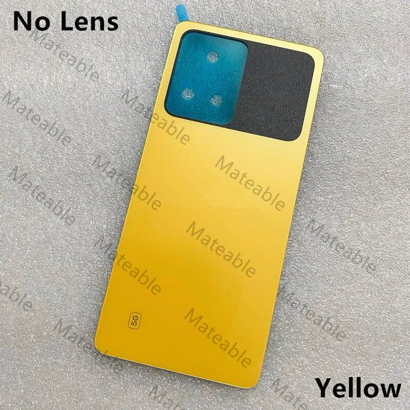 Задняя крышка Xiaomi POCO X5 Pro 5G Yellow No Lens