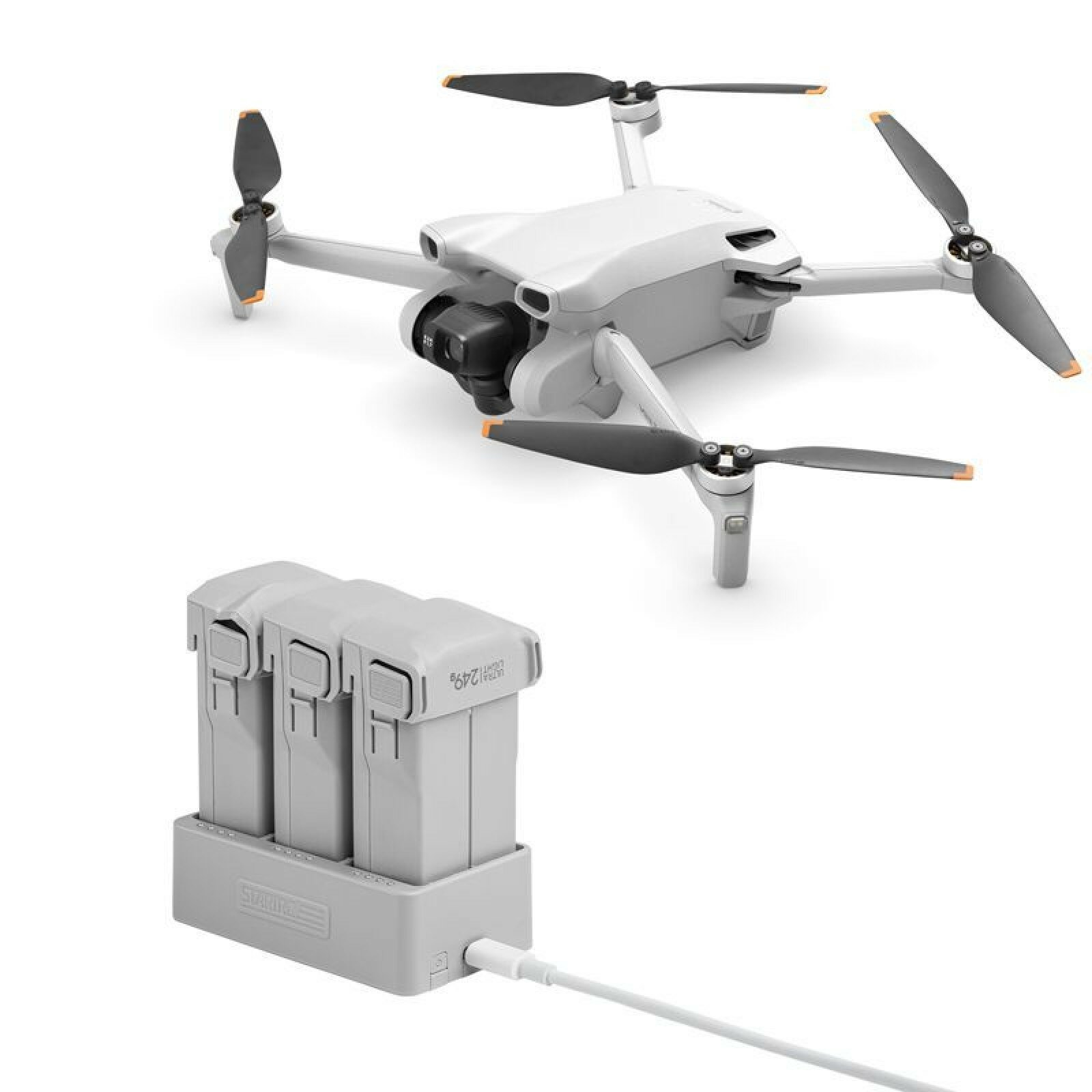 Зарядное устройство док MyPads для DJI Mini 3 Pro с 3 слотами USB зарядки