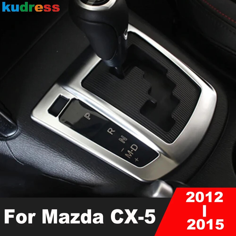 Накладка на панель центральной консоли переключения передач для Mazda CX-5 CX5 2012 2013 2014 2015, матовые аксессуары для интерьера (модель AT)