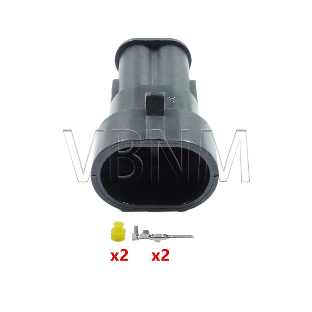 2-контактный 282104 -1 282080 -1 Женский Мужской AMP Tyco SuperSealed Водонепроницаемый электрический автомобильный разъем для автомобиля