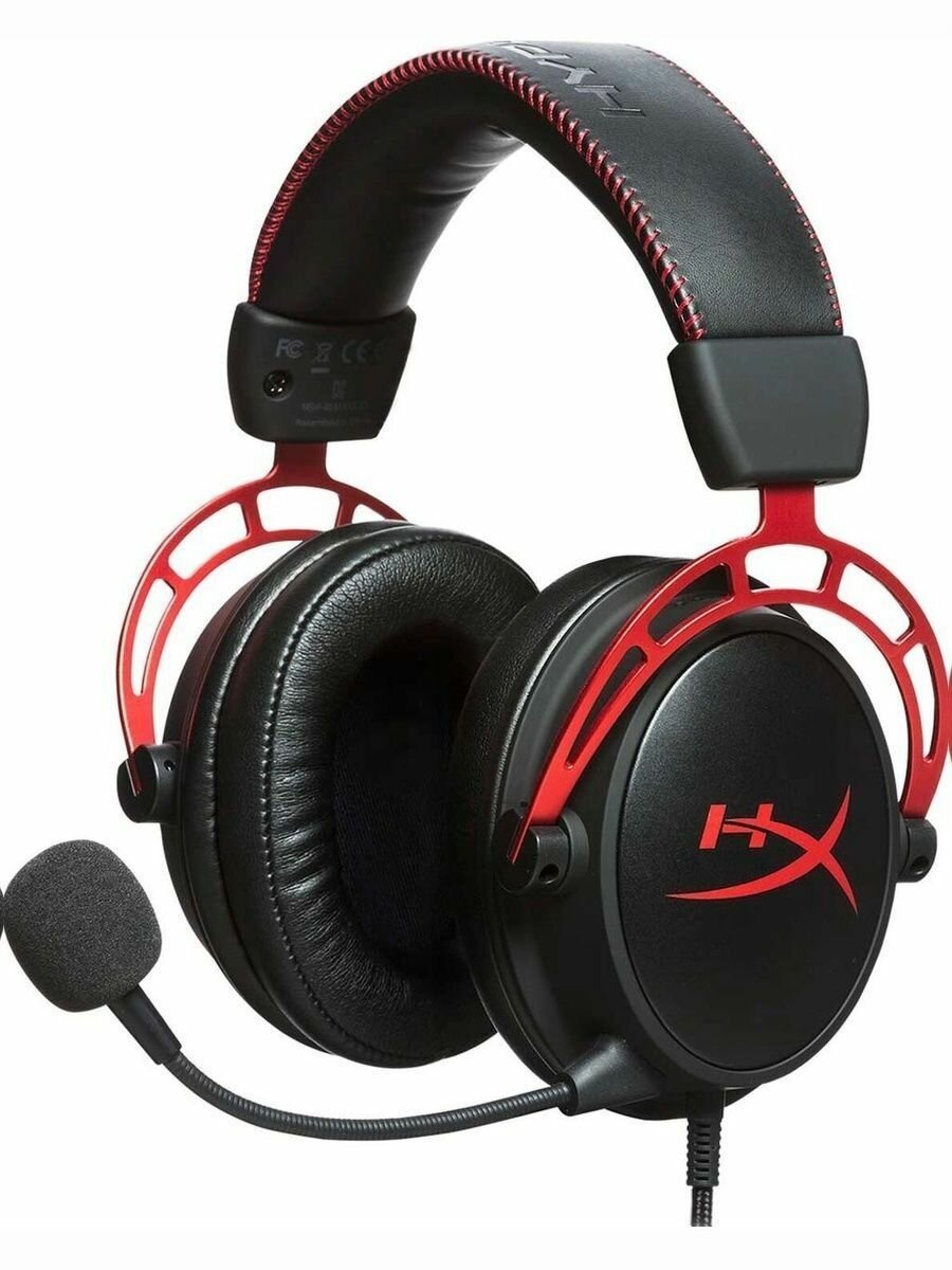 HyperX Cloud Alpha 3.5 мм Игровые проводные наушники, с микрофоном, черные
