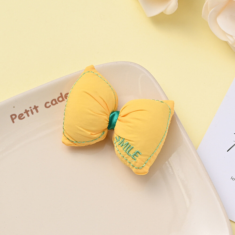 Трёхмерный бантик вафельного цвета с хлопковым наполнителем, аксессуар для волос, детали для рукоделия, декоративные элементы для одежды кукол, материалы для украшения шляп, креативный набор материало