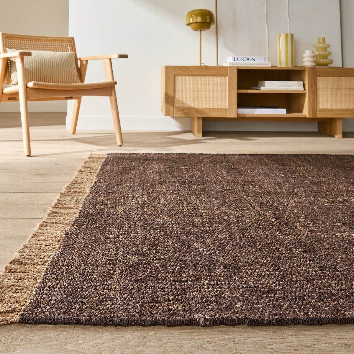 Ковер LaRedoute 100% джут Цвет Шоколад 120х170 см