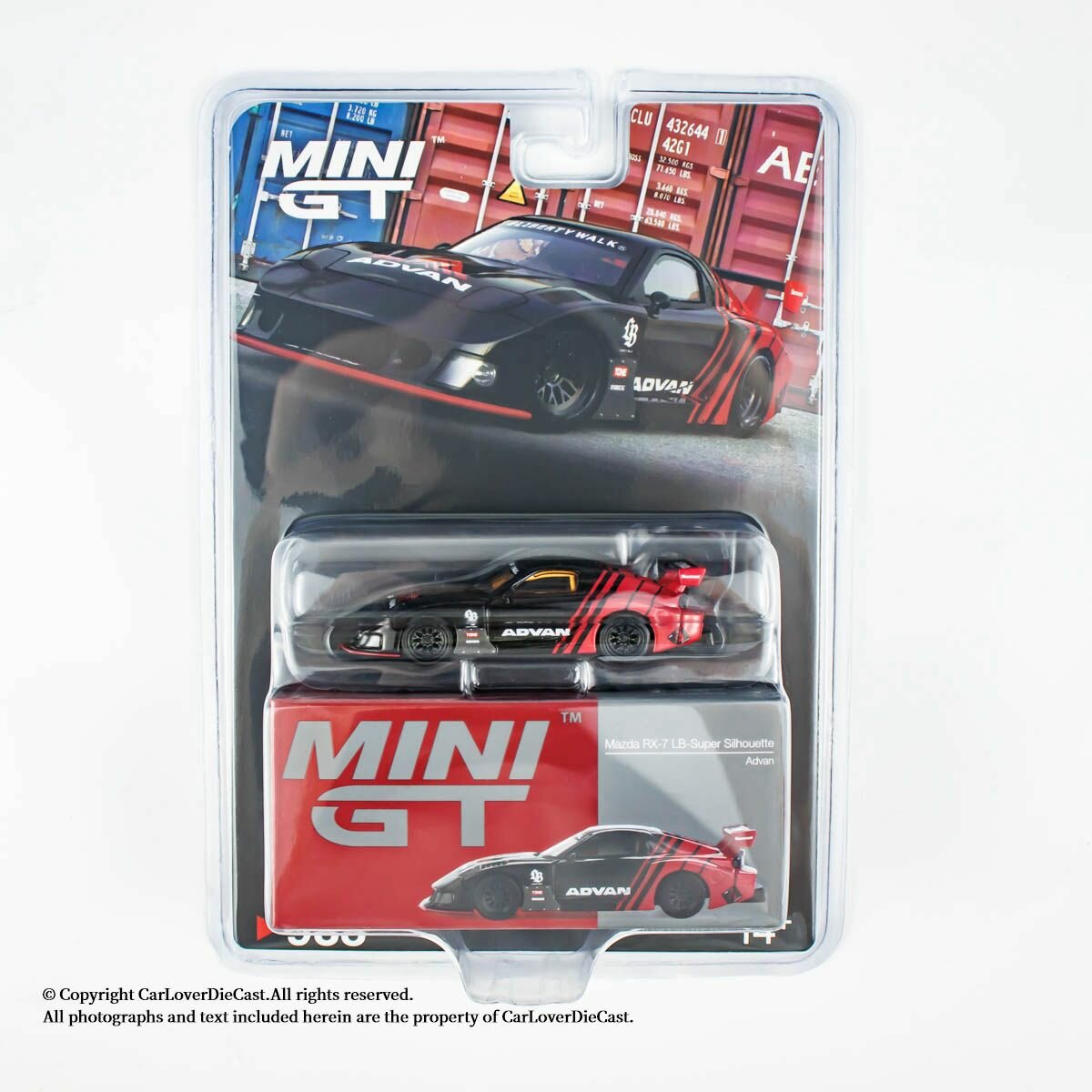 MINI GT x Majorette, литая коллекционная машинка 1:64(983-Mazda RX-7 Advan)
