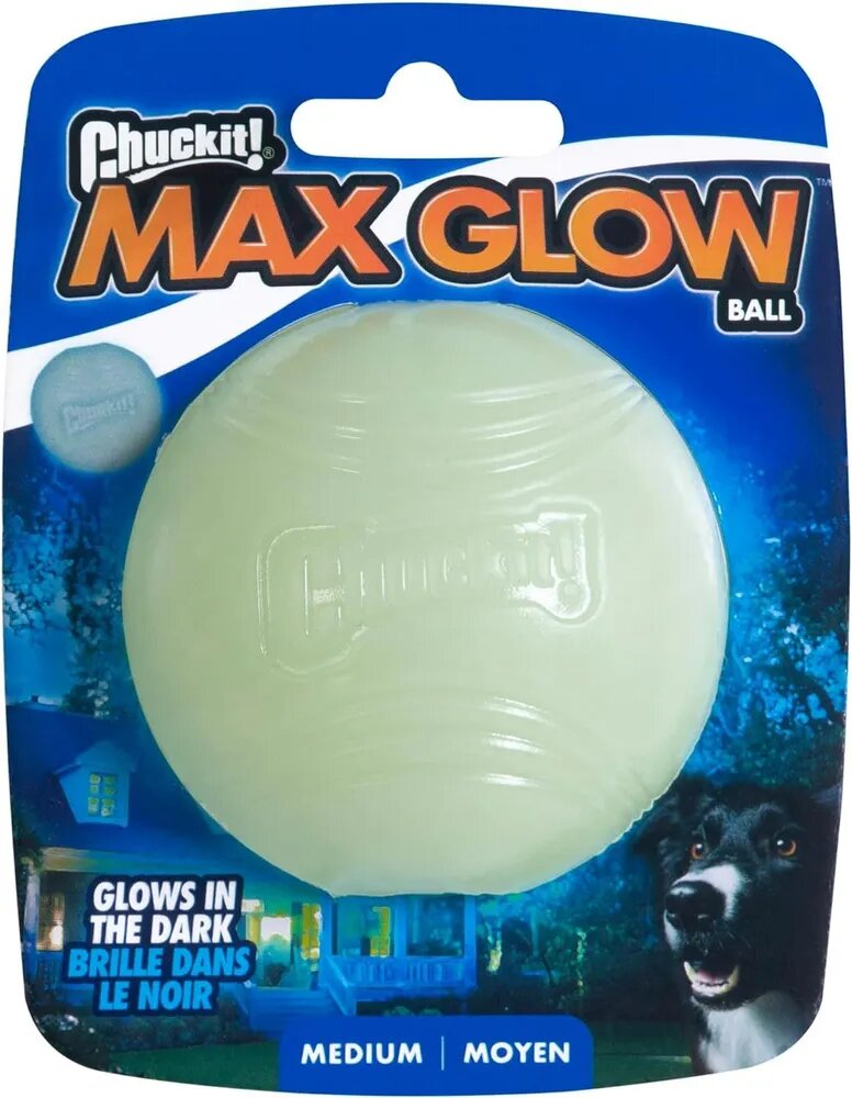 Chuckit! Мяч для собак светящийся в темноте Chuckit! Max Glow Dog Ball S /5.1cm