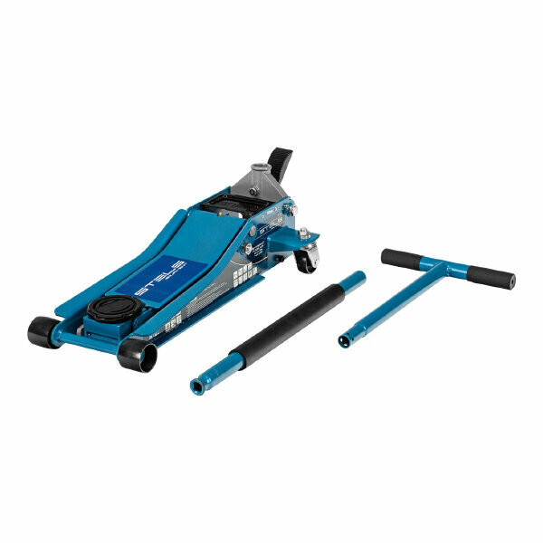 Домкрат подкатной 3 тн Stels, высота подъема 75-505 мм с системой "Quick Lift" 51137
