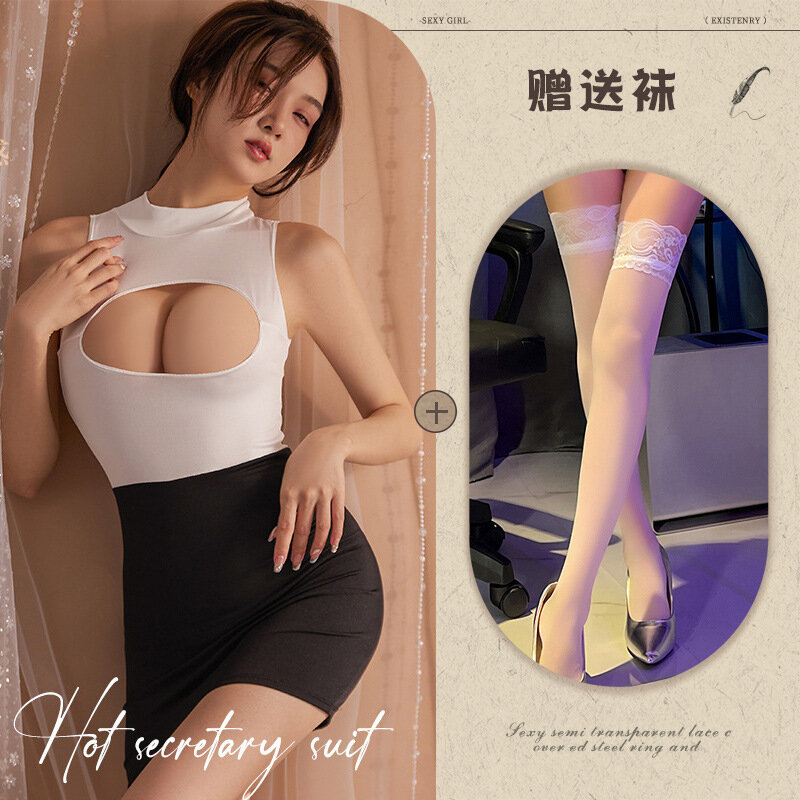 Костюм для ролевых игр, сексуальный дизайн, кружевные вставки (18+)