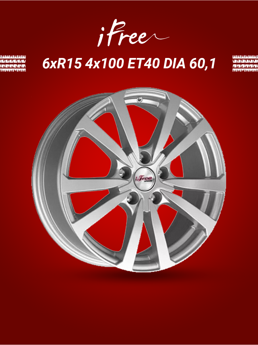 Диск автомобильный iFree Апероль 6x15 4x100 ET40 60,1 Нео-классик