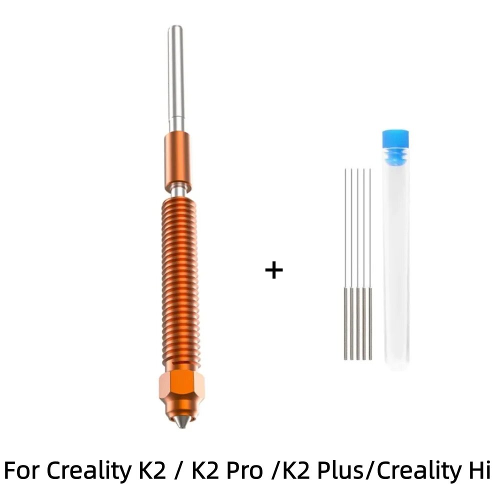 Сопла Creality K2 Plus 0,2/0,4/0,6/0,8/1,0 мм, быстросменное сопло для 3D-принтера K2 Plus, Creality Hi Combo