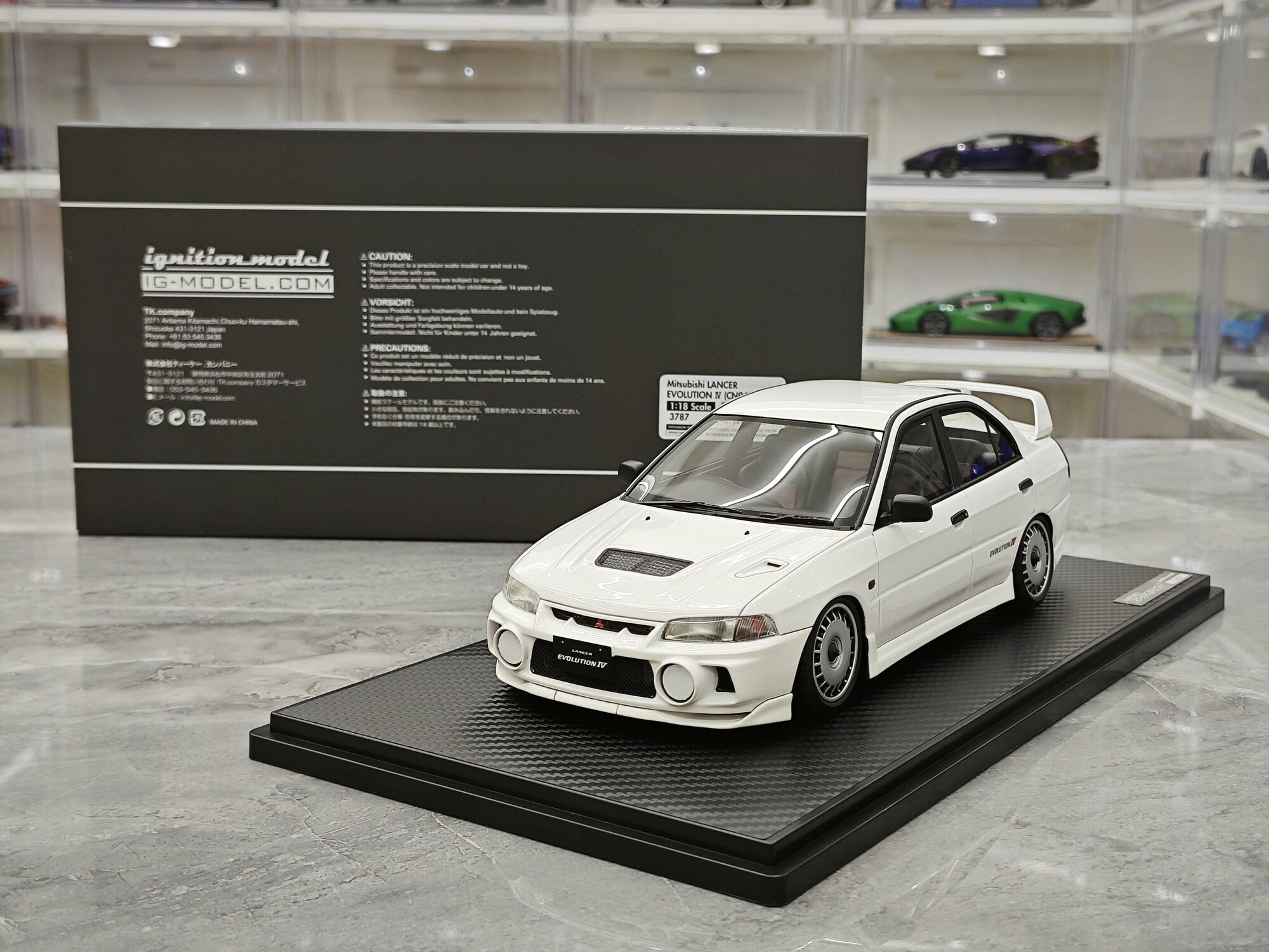 Машинка Ignition Model 1:18 Мицубиси EVO 4 Модель из смолы