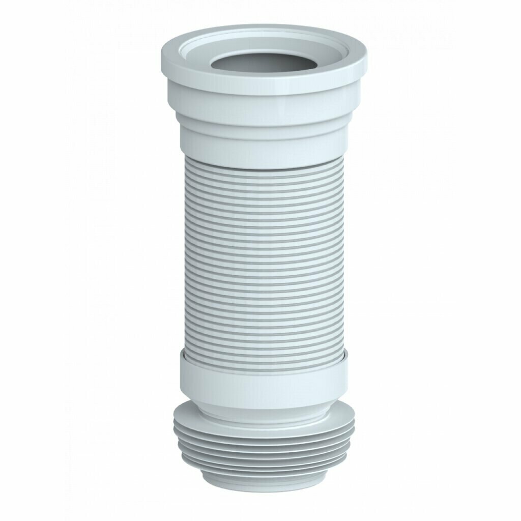 Гофра для унитаза армированная Unicorn T350, раздвижная труба 280-350 мм, гибкий слив канализации