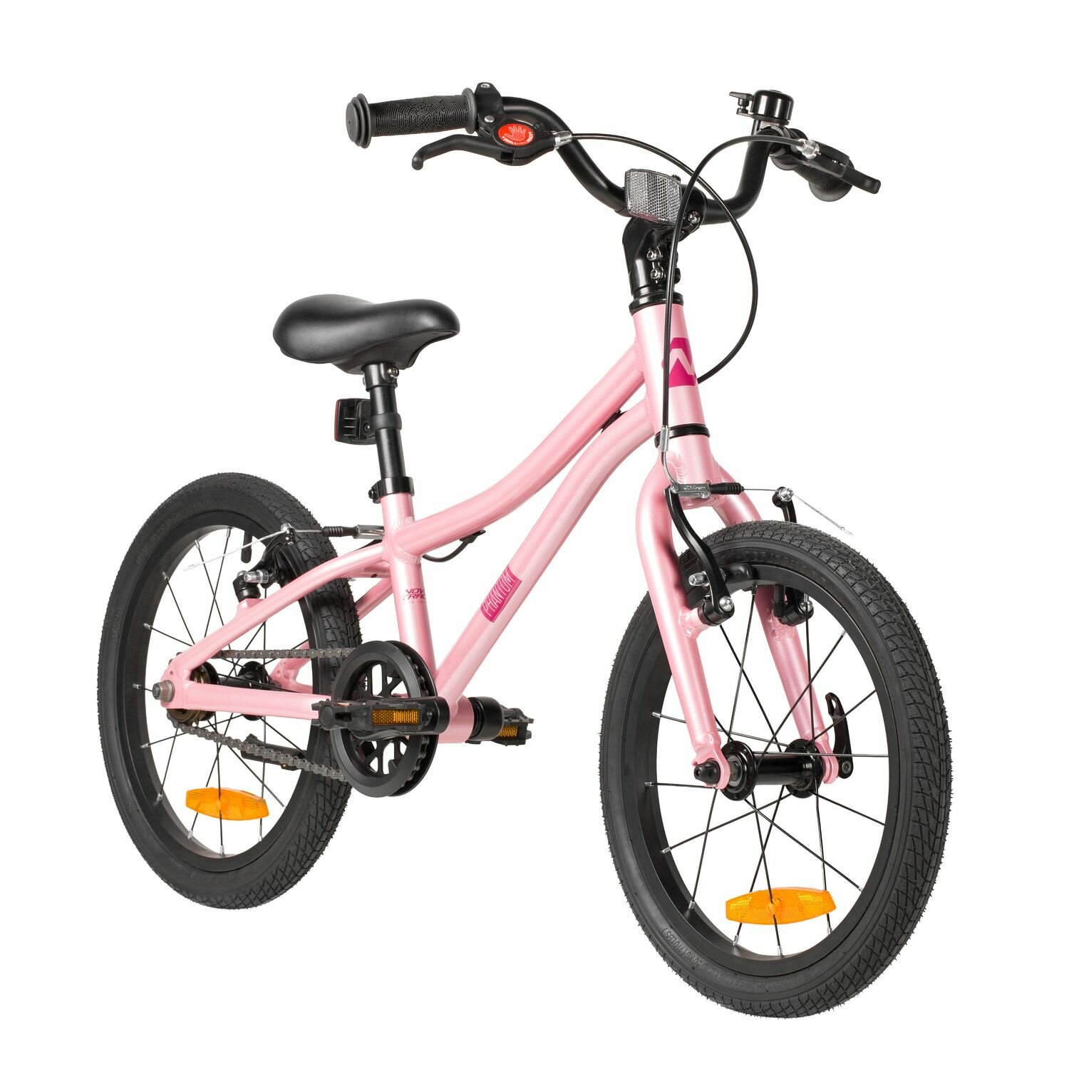 Велосипед Novatrack PHANTOMGRL 16", защита цепи, боковой поддержки колеса, алюминий