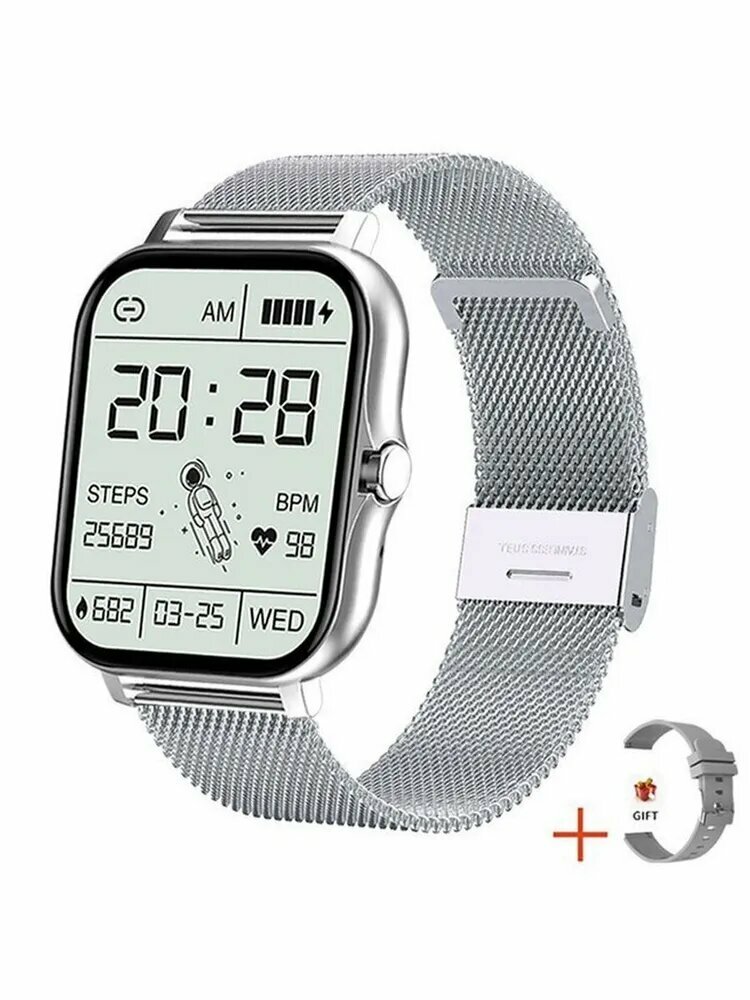 Смарт-часы Y13 1.83" с Bluetooth-звонками, фитнес-браслет, сенсорный экран