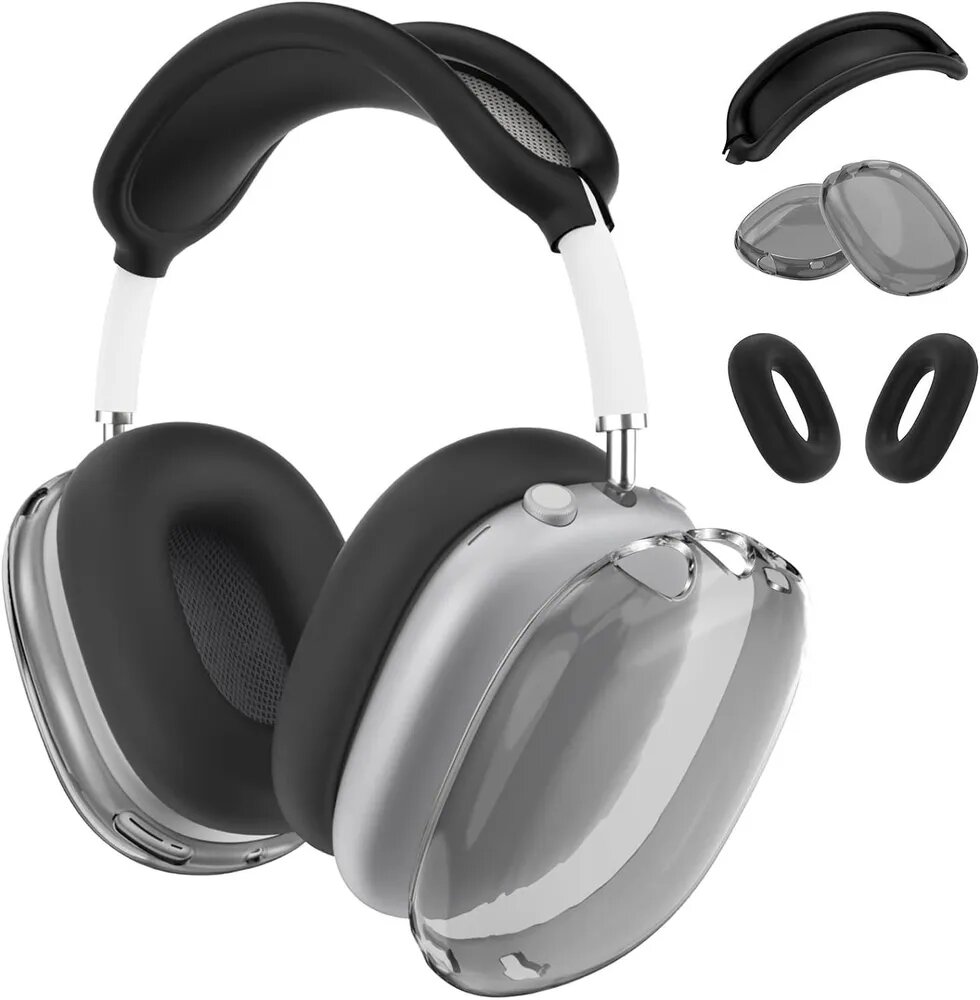 3 в 1 чехол для AirPod Max, кожа, амбушюры