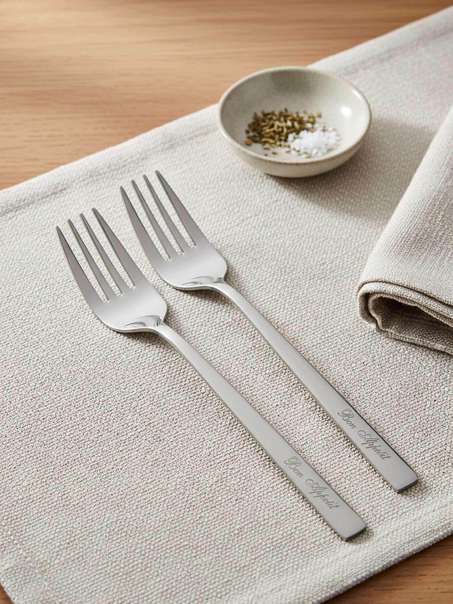 Набор столовых вилок Domenik Bon Appetit из нержавеющей стали, 2 предмета, серебристые приборы для кухни и дома