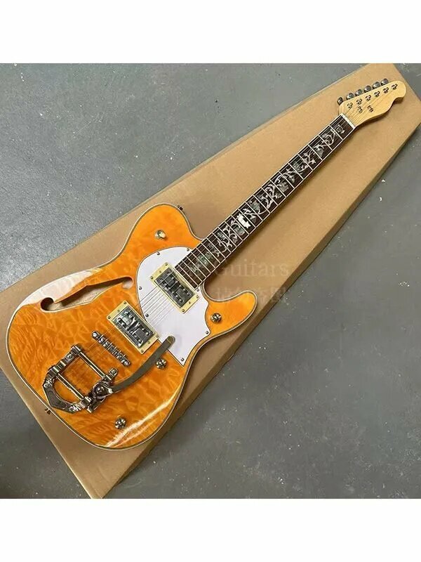 GLAT Электрогитара Классическая Telecaster 6-струнная, корпус Клен