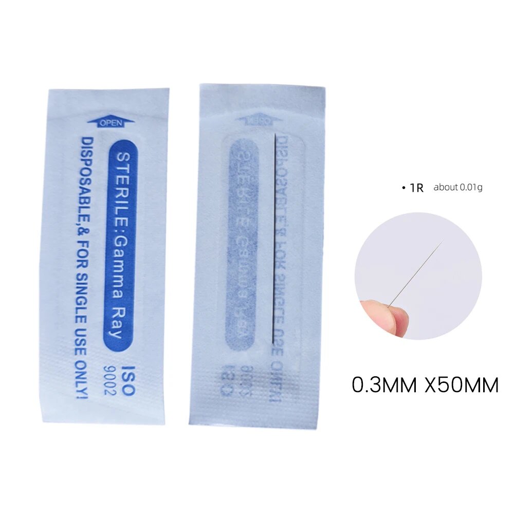 Иглы для татуировки 1RL 100 шт. 0.3MM 1R