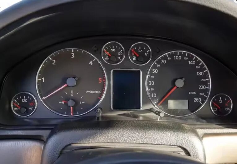 Хромированные накладки на приборную панель, кольцо кластера для Audi A6 C5/A4 B5/A3 8L