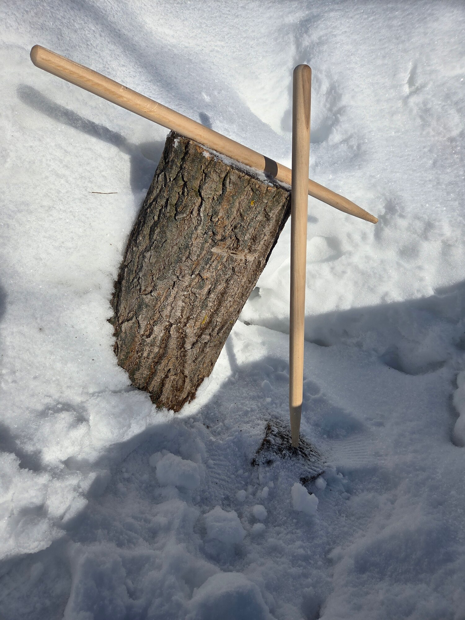 Черенок деревянный шлифованный длина 60см, диаметр 20-22мм подходит для совков