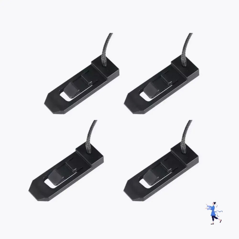 Запчасти для SUP-доски для крепления плавников, черный матовый, комплект 4 штуки