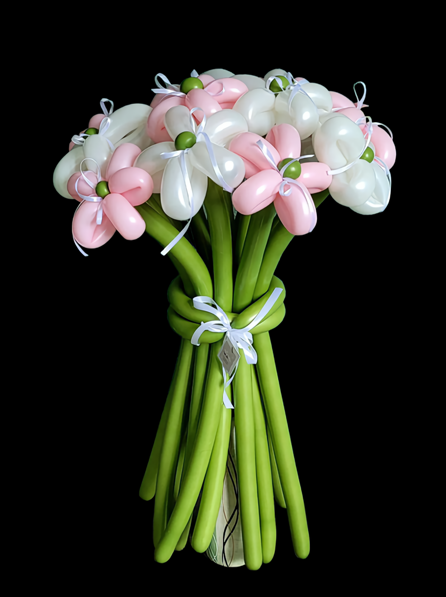 Нежный букет ромашек из воздушных шаров (шдм) " Фламинго"