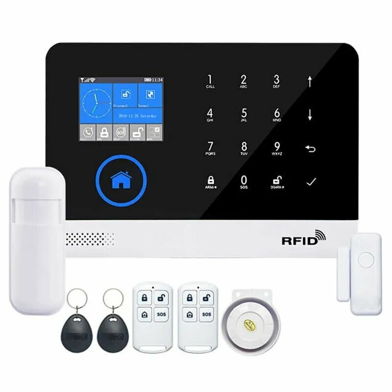 Беспроводная охранная (пожарная) WiFi GSM сигнализация Страж Про 4 для дома, квартиры, дачи, коттеджа, гаража
