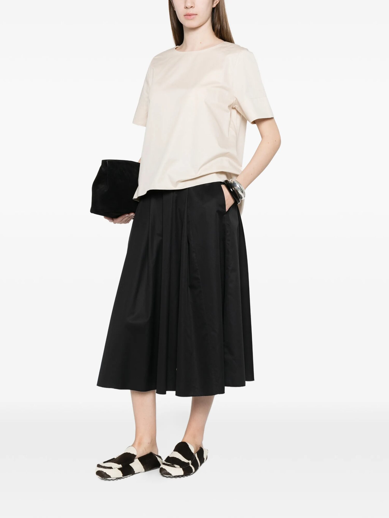 Юбка SUSANNE BOMMER Pleated midi skirt, размер 40 — фото 1