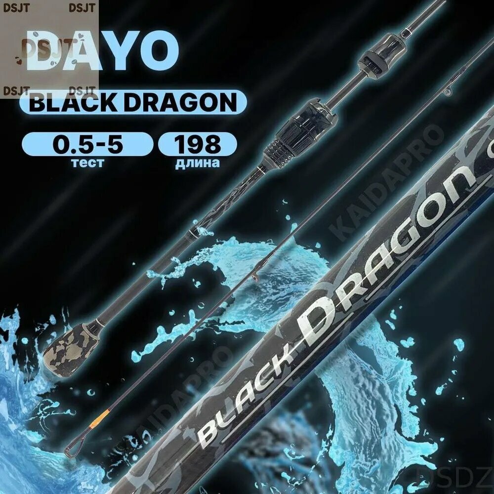 Спиннинг, рабочая длина: 198 см , до 5 гр