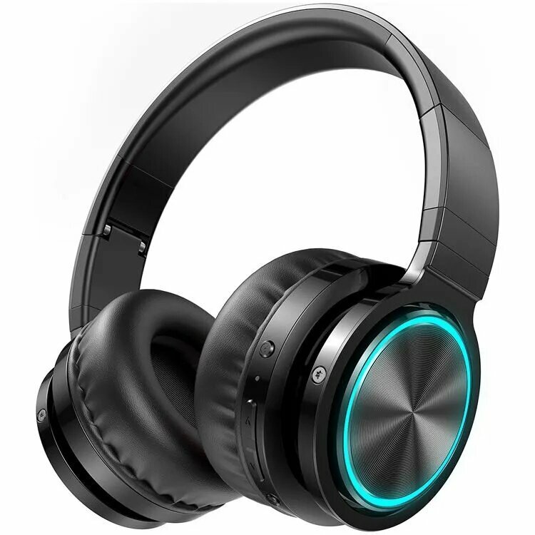 Наушники Hazex v2.0 EXTRA BASS, с RGB-подсветкой и микрофоном для смартфона