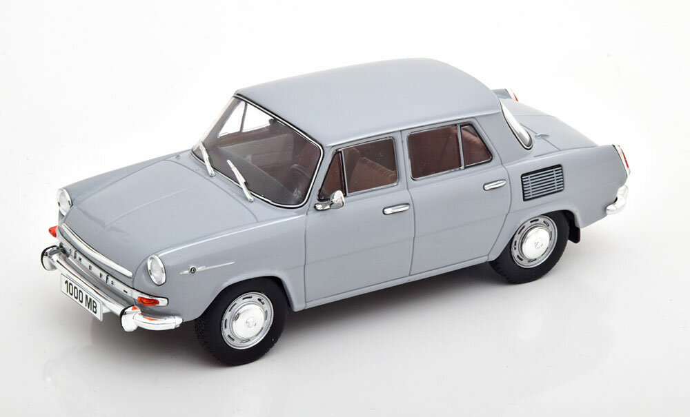 Модель коллекционная WHITEBOX Skoda 1000 mb 1965 light grey / skoda 1000 mb 1965 светло-серый