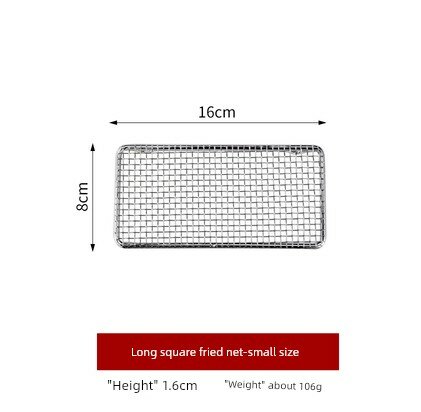 Японская кухня, нержавеющая сталь 304, прямоугольная полукруглая жареная темпура, жареная сетка, стойка для гриля,