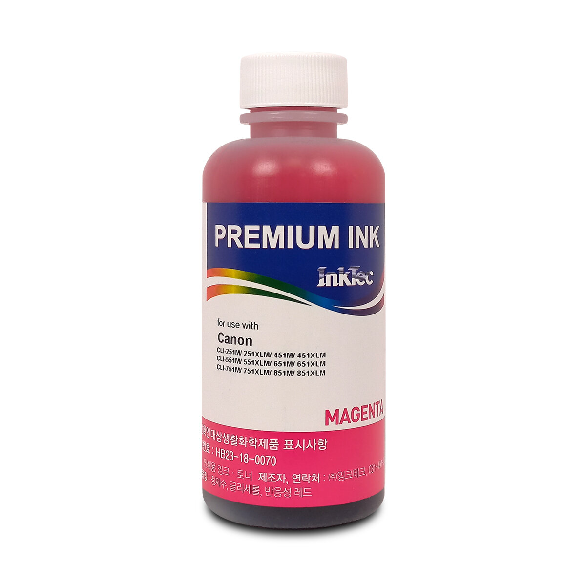 Чернила InkTec (C5051-100MM) для Canon (CLI-451/551M) 100 мл (Magenta)