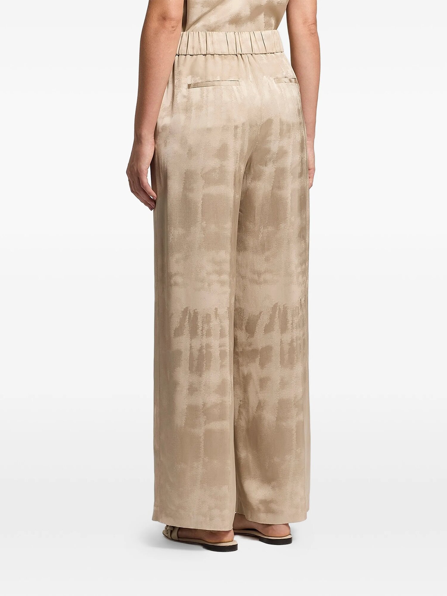 Брюки PESERICO Fluid jacquard trousers, размер 48, разноцветный — фото 1