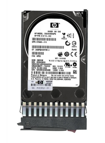 Жесткий диск HP DG0300BAQPQ 300Gb SAS 2,5" HDD