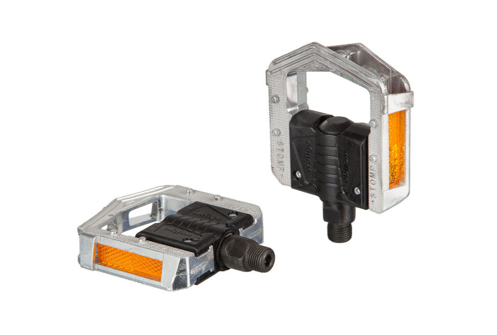 Педали складные Wellgo F278DU Серебристо-черный