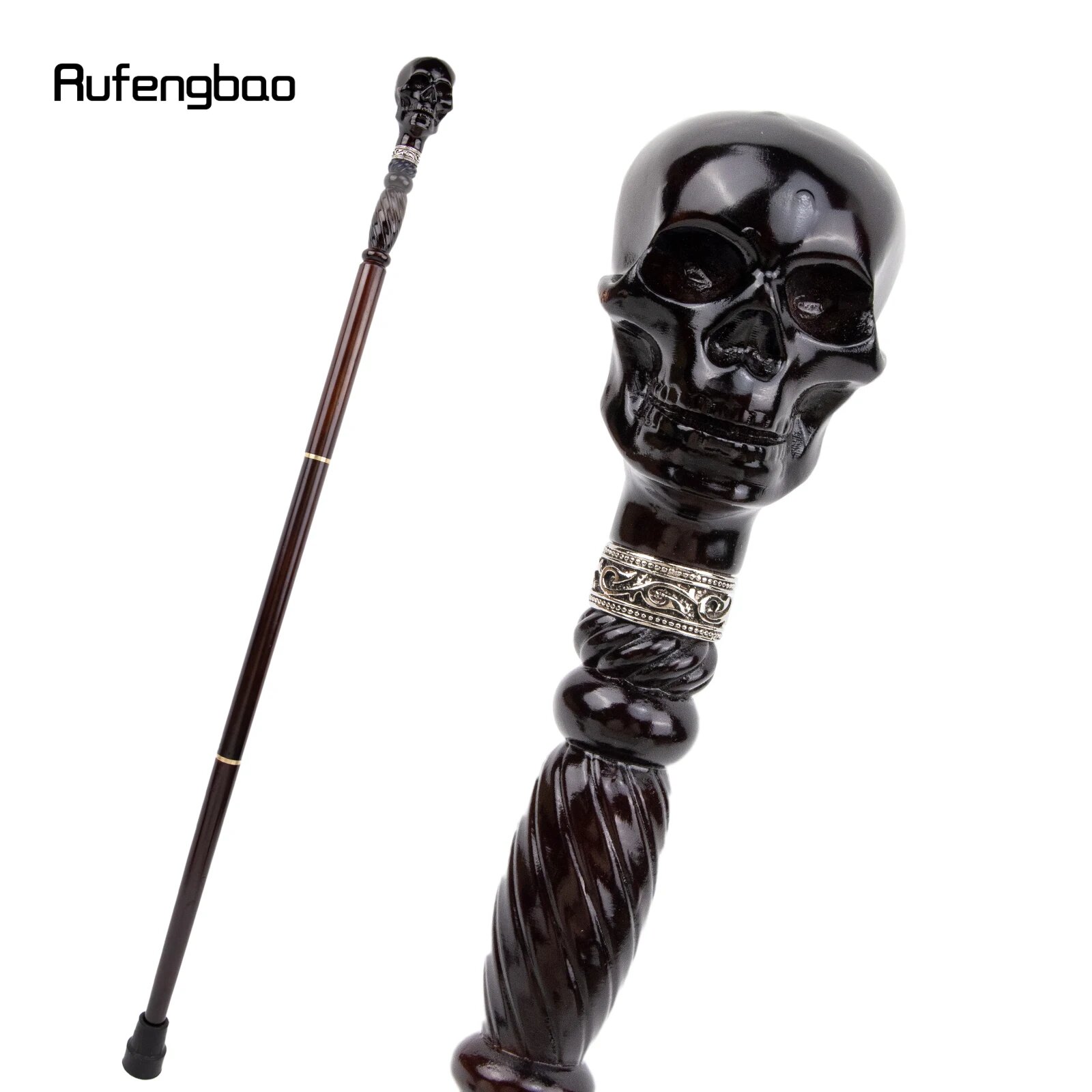 Деревянная трость Rufengbao с черепом 93 см