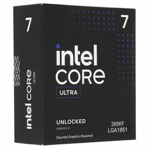 Процессор Intel Core Ultra 7 265KF, LGA 1851, BOX (BX80768265KF)
