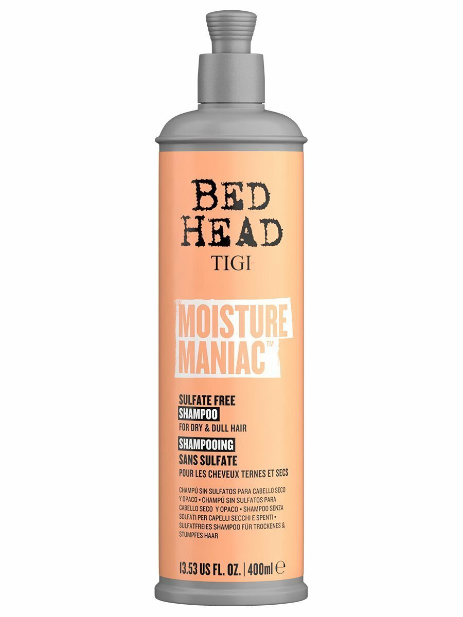 Tigi Bed Head Moisture Maniac - Бессульфатный увлажняющий шампунь 400 мл