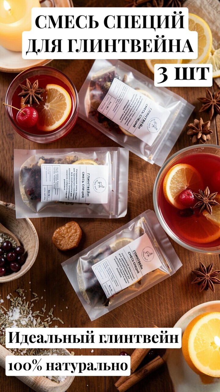 Смесь специй для приготовления глинтвейна, натуральная смесь для глинтвейна
