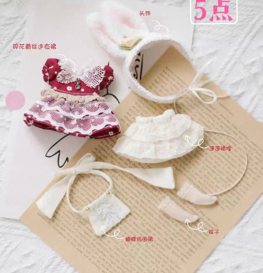 Кукла KARY MO OB11 керамическая 11 см Розовый, clothes 2