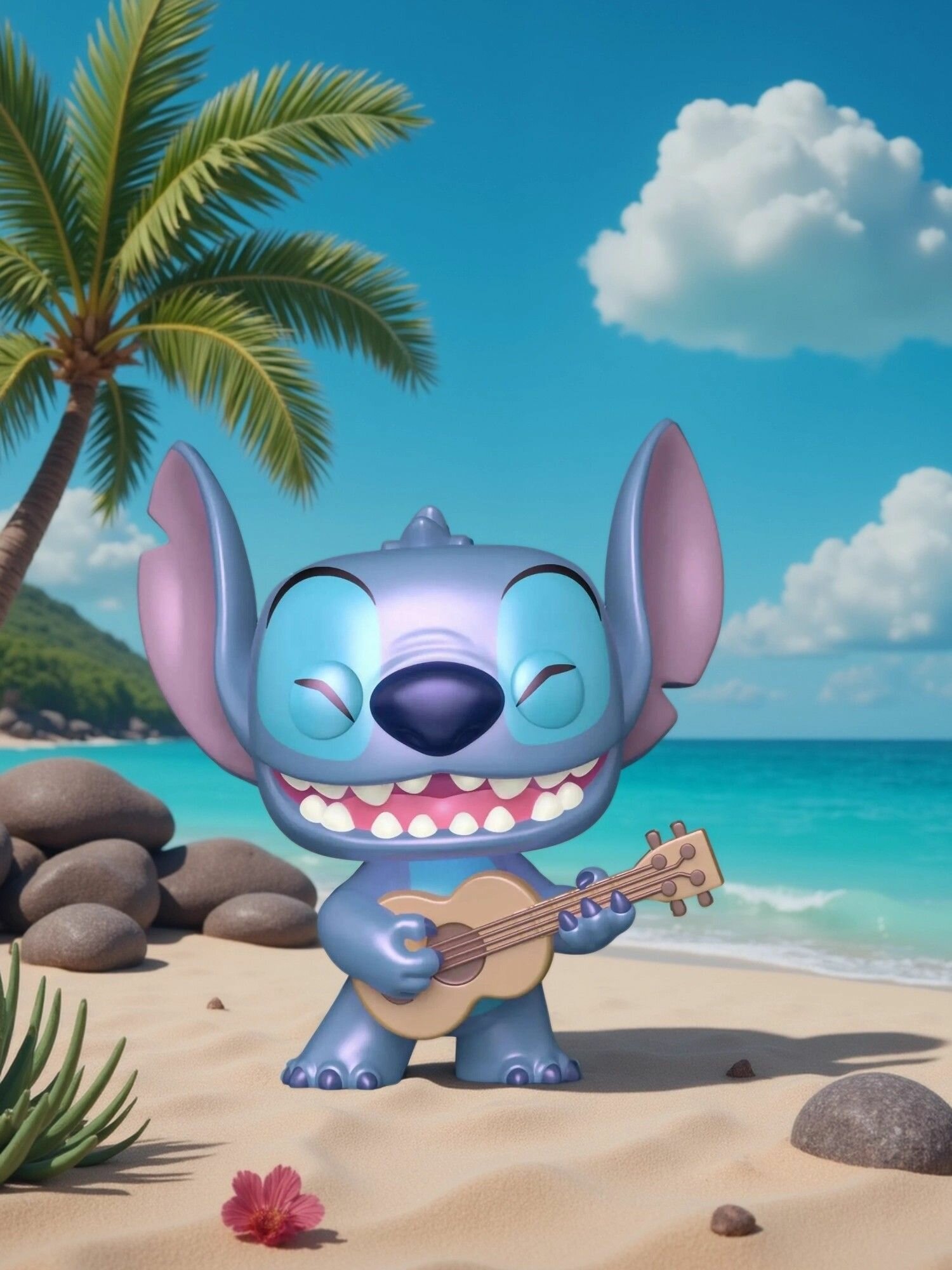 Фигурка Лило и стич: Stitch with Ukulele