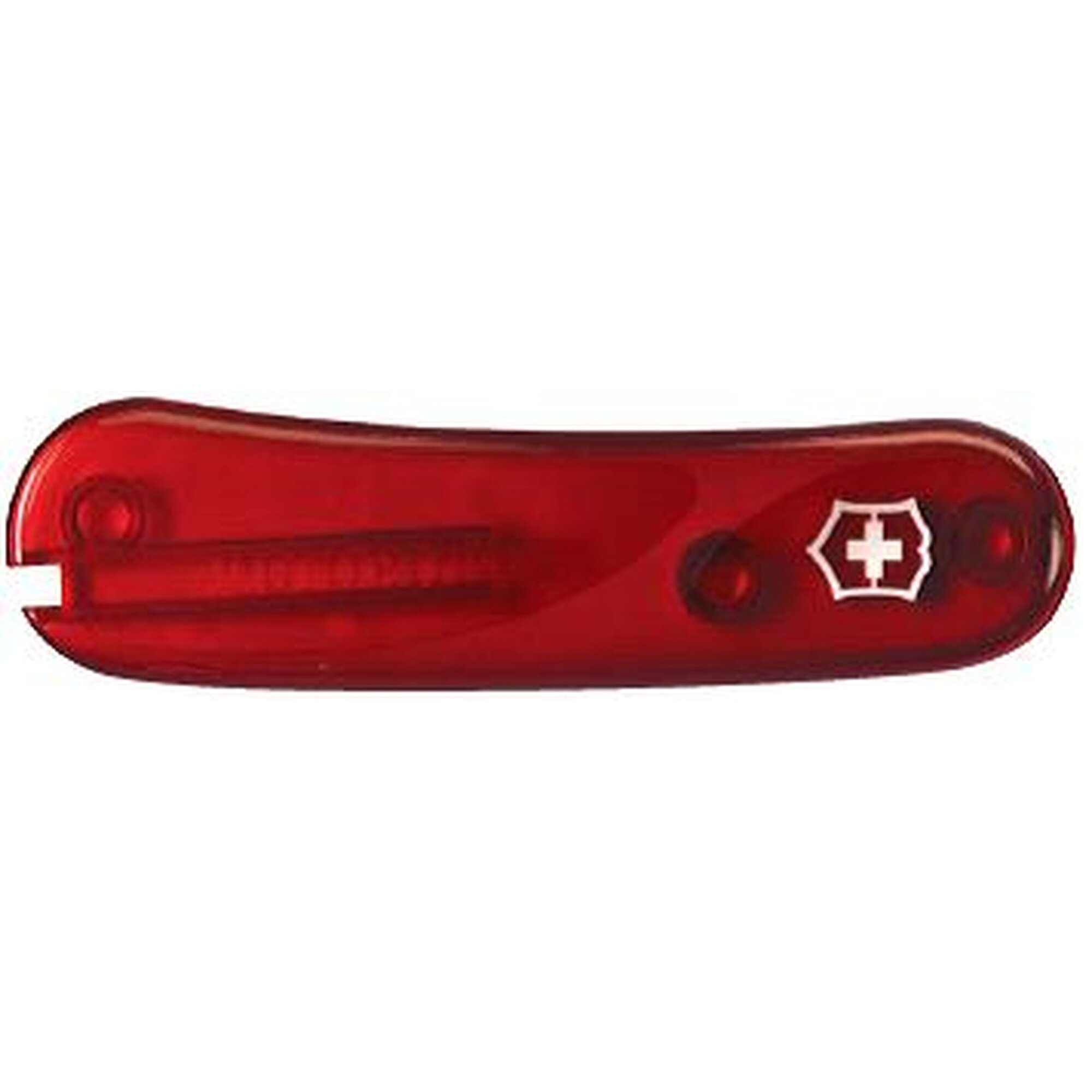 Передняя накладка для ножей VICTORINOX 85 мм, пластиковая, полупрозрачная красная, C.2700. ET3