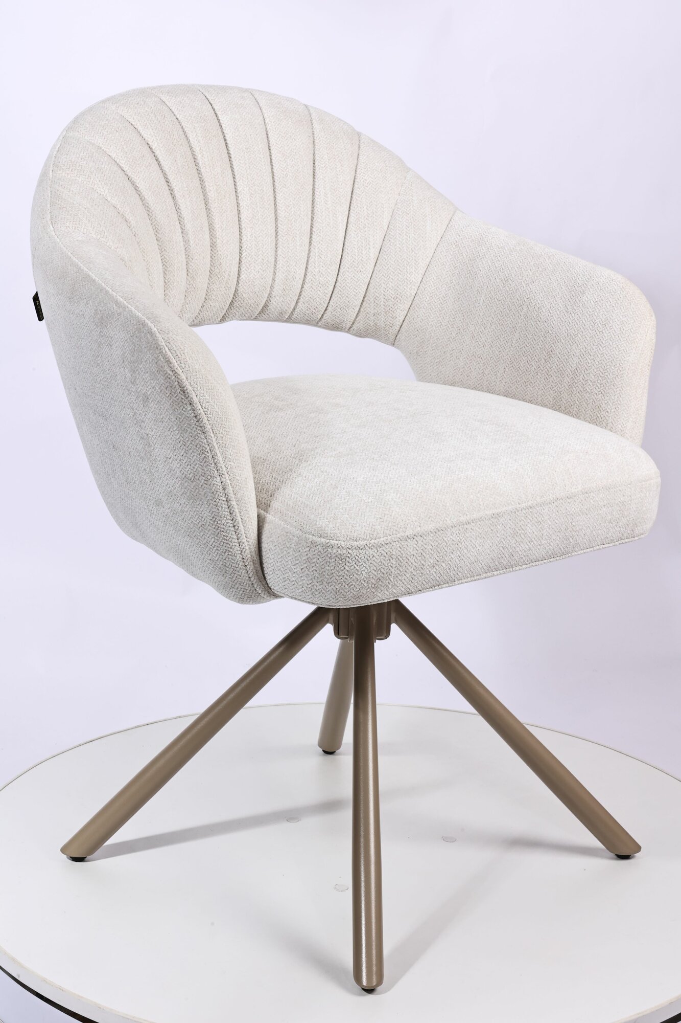 Стул-кресло Кристалл 4 шт, поворотный, мягкий, со спинкой, пружинный блок