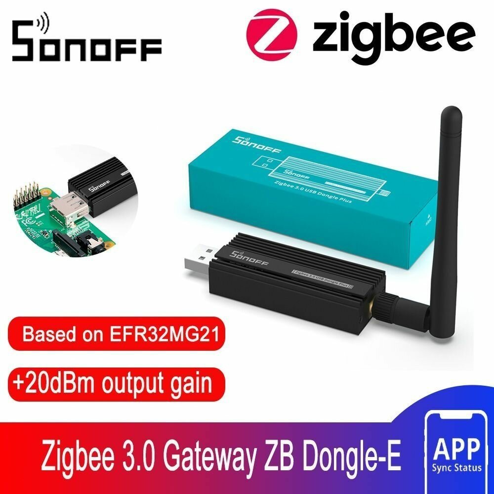 Zigbee координатор (шлюз) Sonoff ZBDongle-E USB Dongle Plus — фото 1
