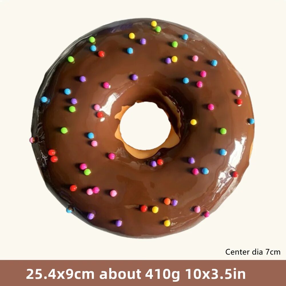 10-дюймовый большой пончик, модель еды, украшение на стену, несколько эффектов курящих, идея, дизайн, реквизит, магазин пончиков, милая игра для стрельбы, вечеринка