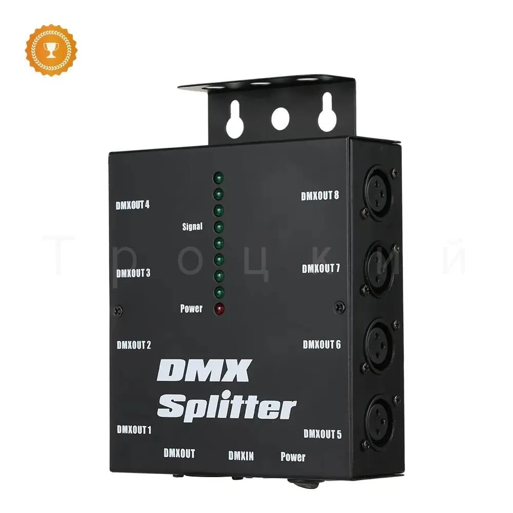 GM 8-канальный оптический разветвитель DMX512 для клубов, вечеринок и сценического освещения