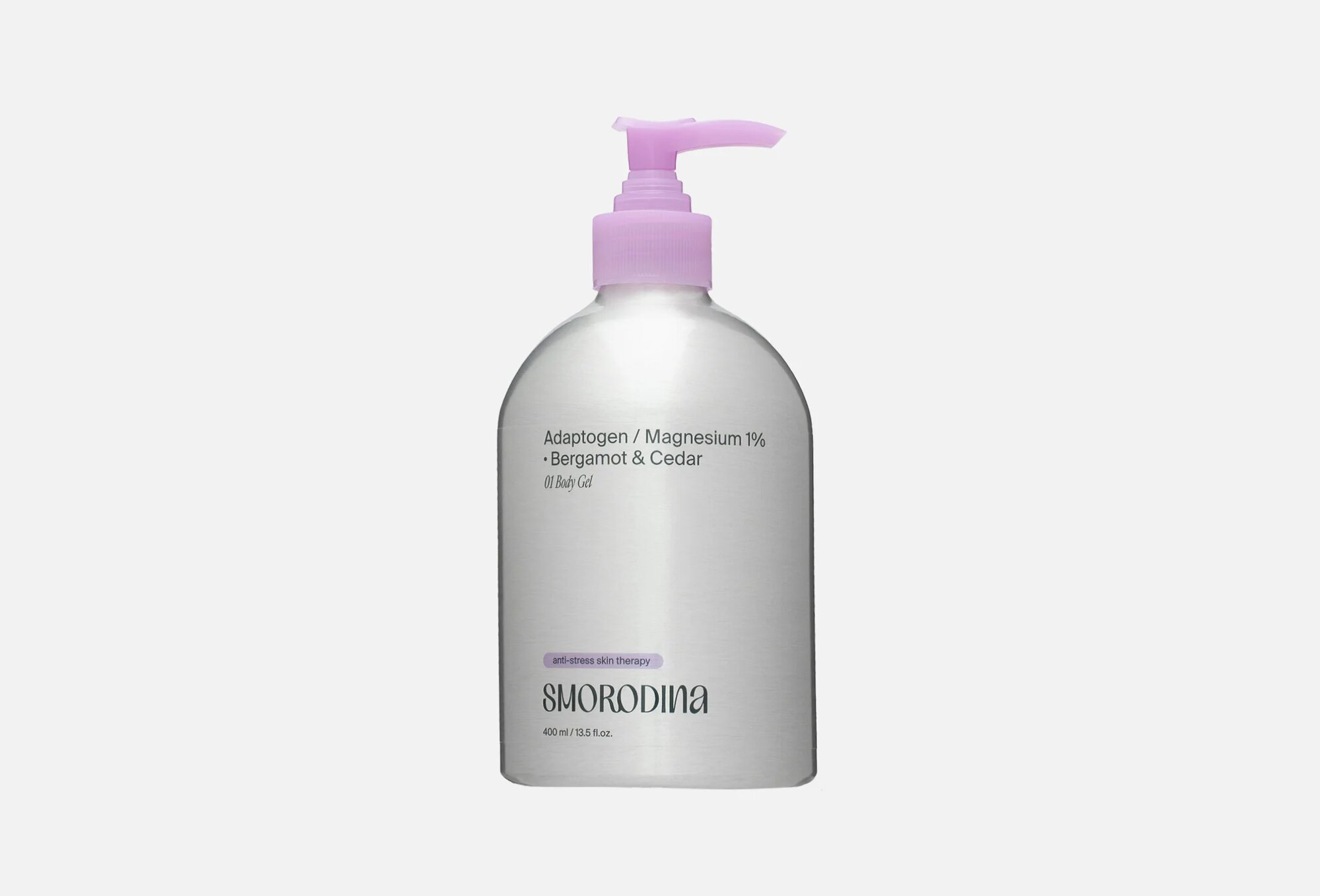 Гель для душа с адаптогенами и магнием SmoRodina Bergamot & Cedar, 400 мл