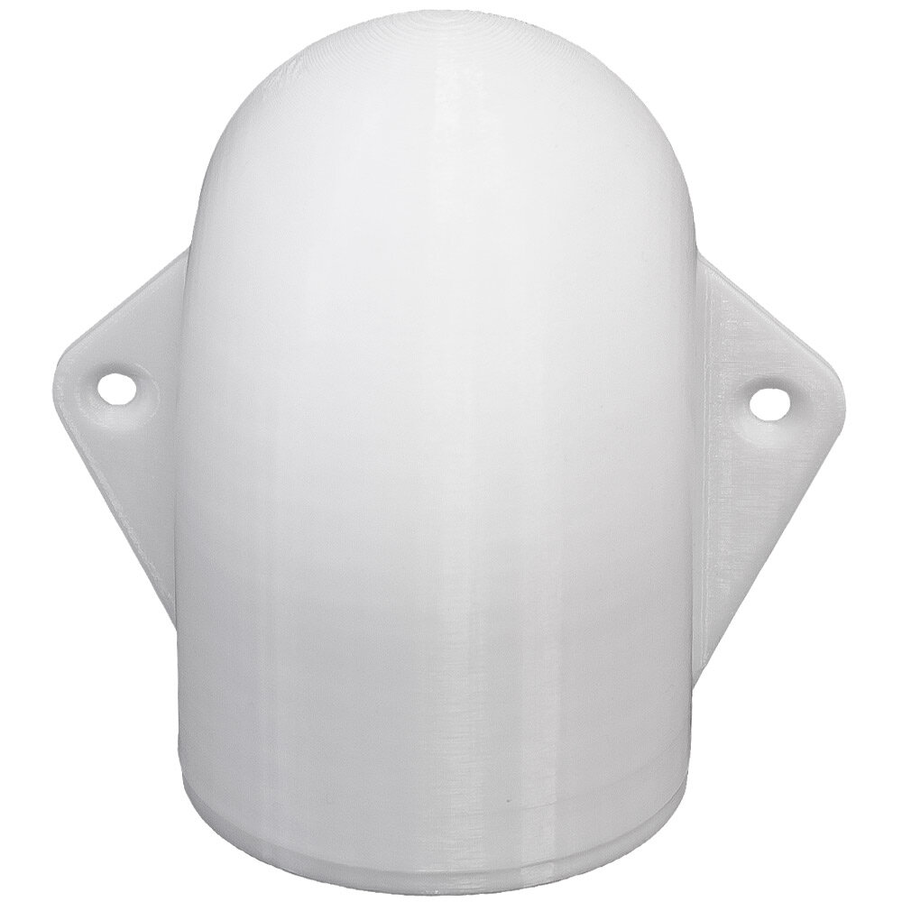 Адаптер для ввода гофры в стену 20мм угловой универсальный белый / Ввод кабеля в гофре 3D печать