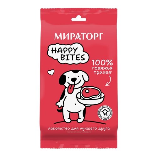 Лакомство сушеное для собак 100% говяжья Трахея 60 г