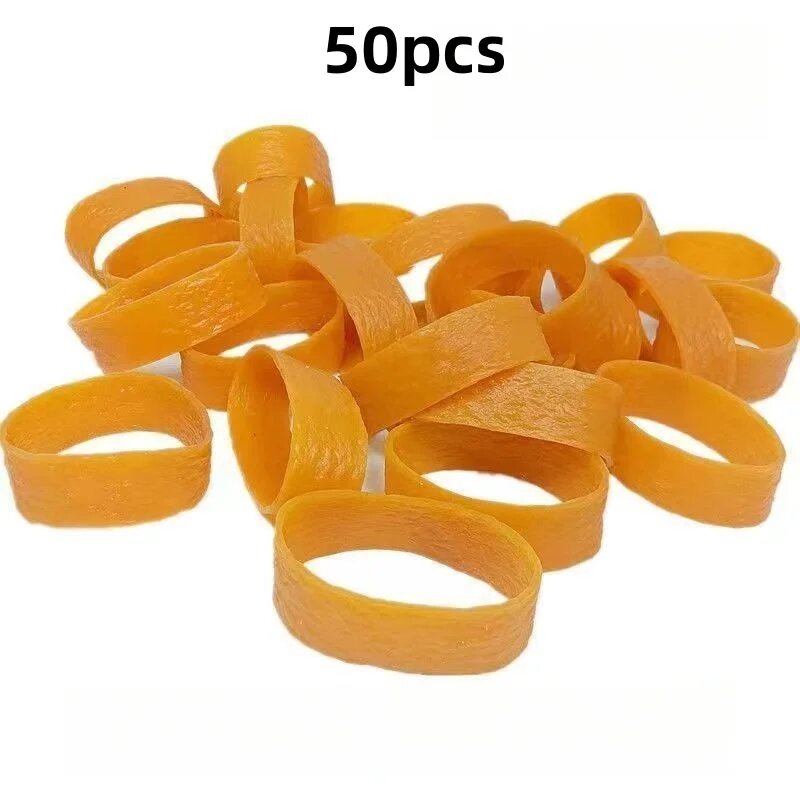 Желтые резинки силиконовые 50/5 шт 20mm-50pcs